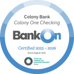 Colony One Account | Colony Bank | Colony Bank