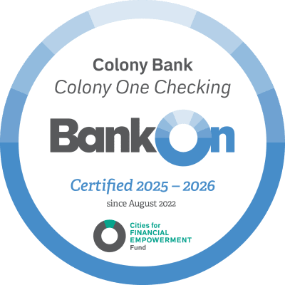 Colony One Account | Colony Bank | Colony Bank