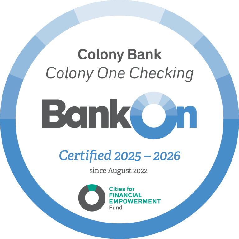 Colony One Account | Colony Bank | Colony Bank